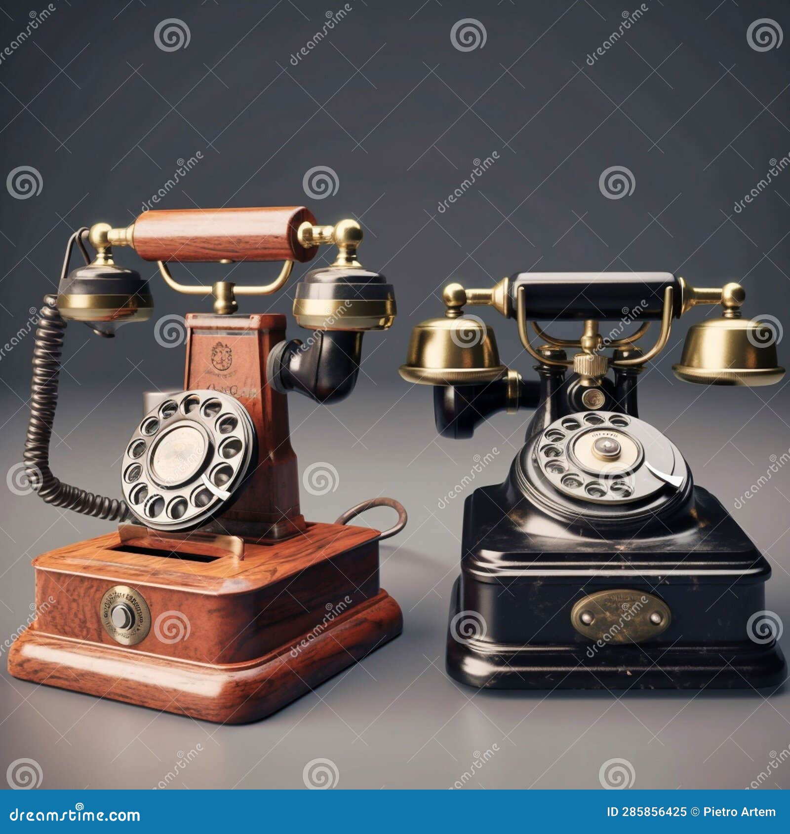 Comparison of the Use of Old and New Technologies, Old Disk Phones ...