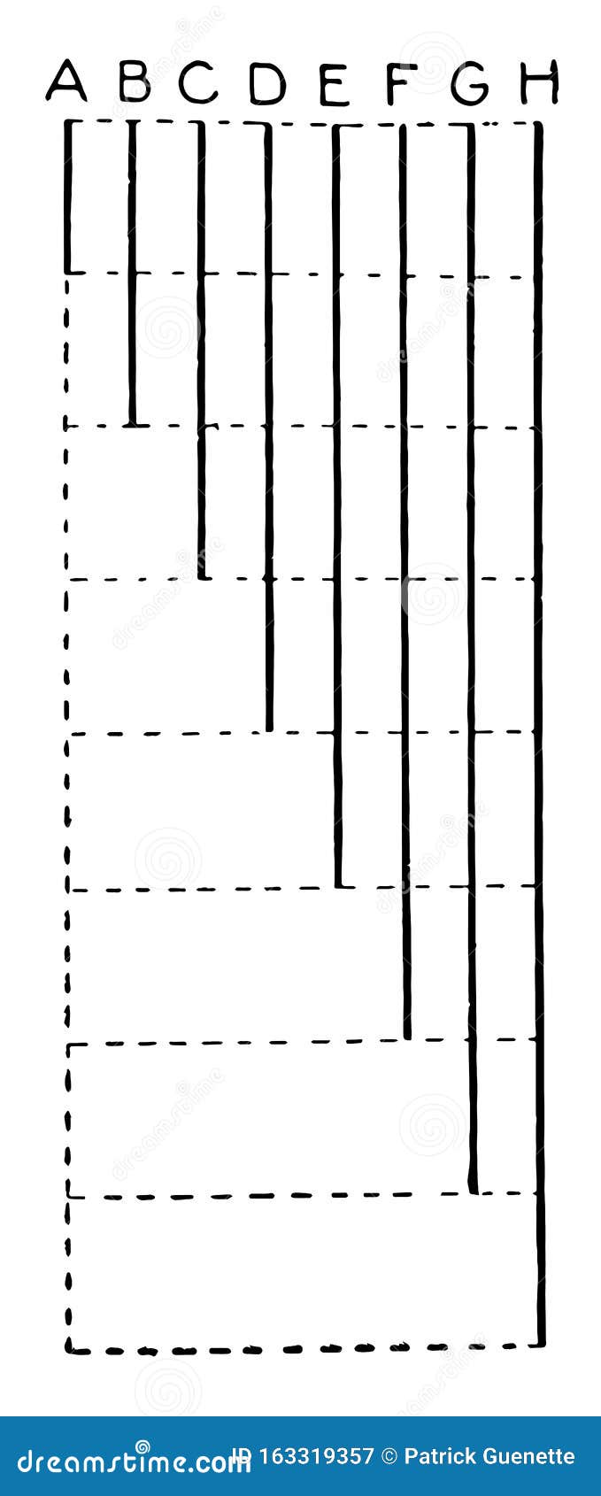 Comparisons Chart Vintage Illustration Stock Vector - Illustration of ...