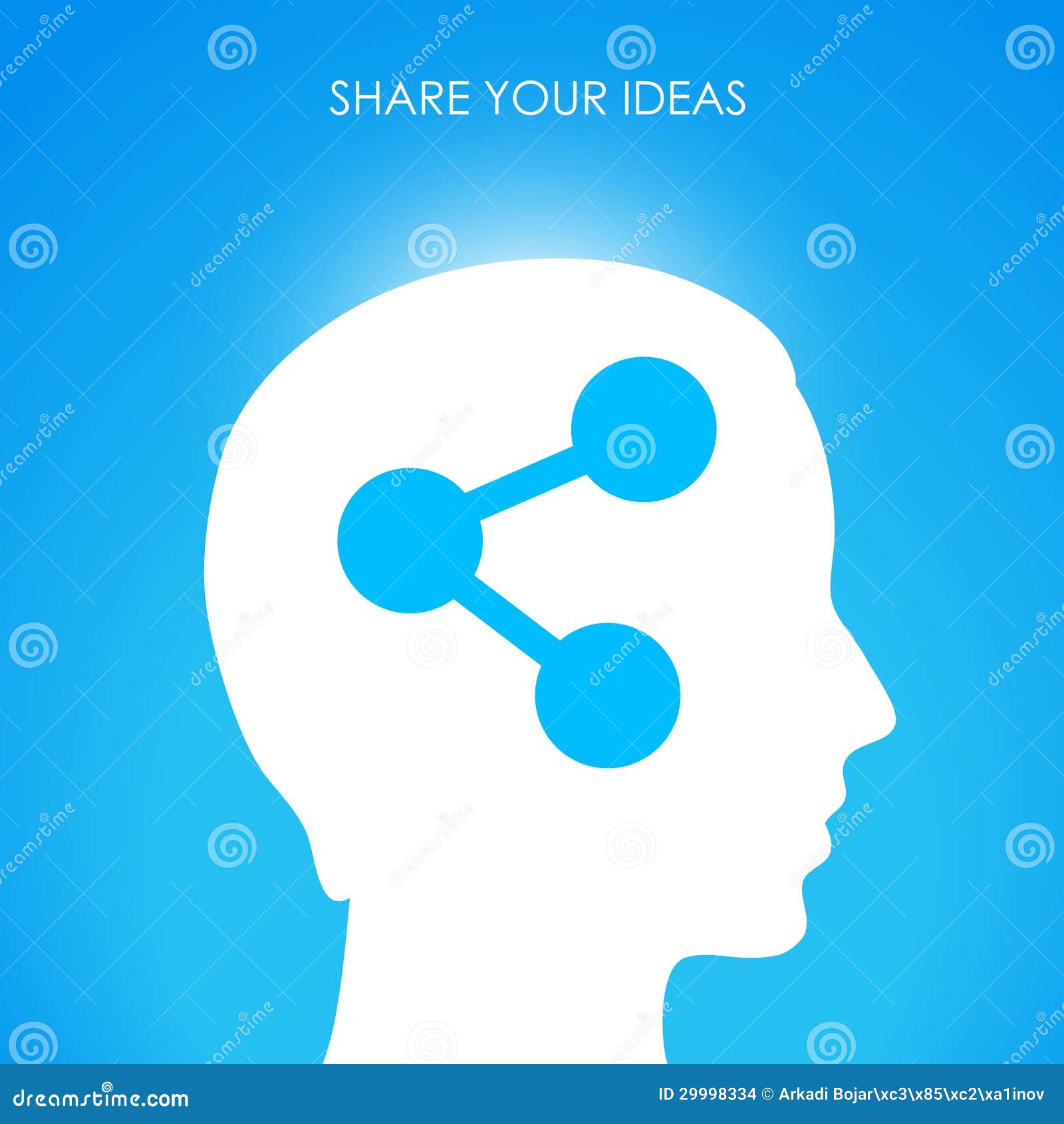 Comparta sus ideas ilustración del vector. Ilustración de icono - 29998334