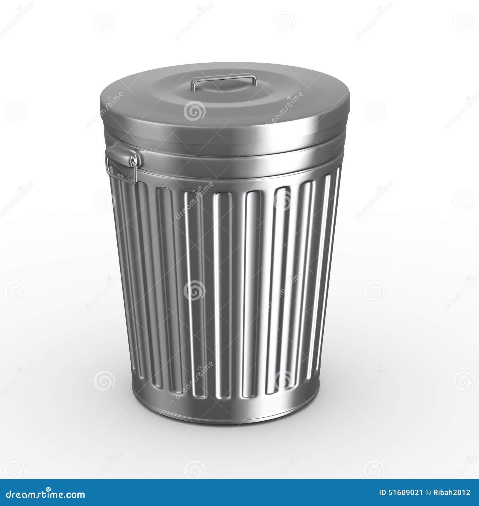 Compartimiento Cerrado Del Bote De Basura 3d Stock de ilustración ...