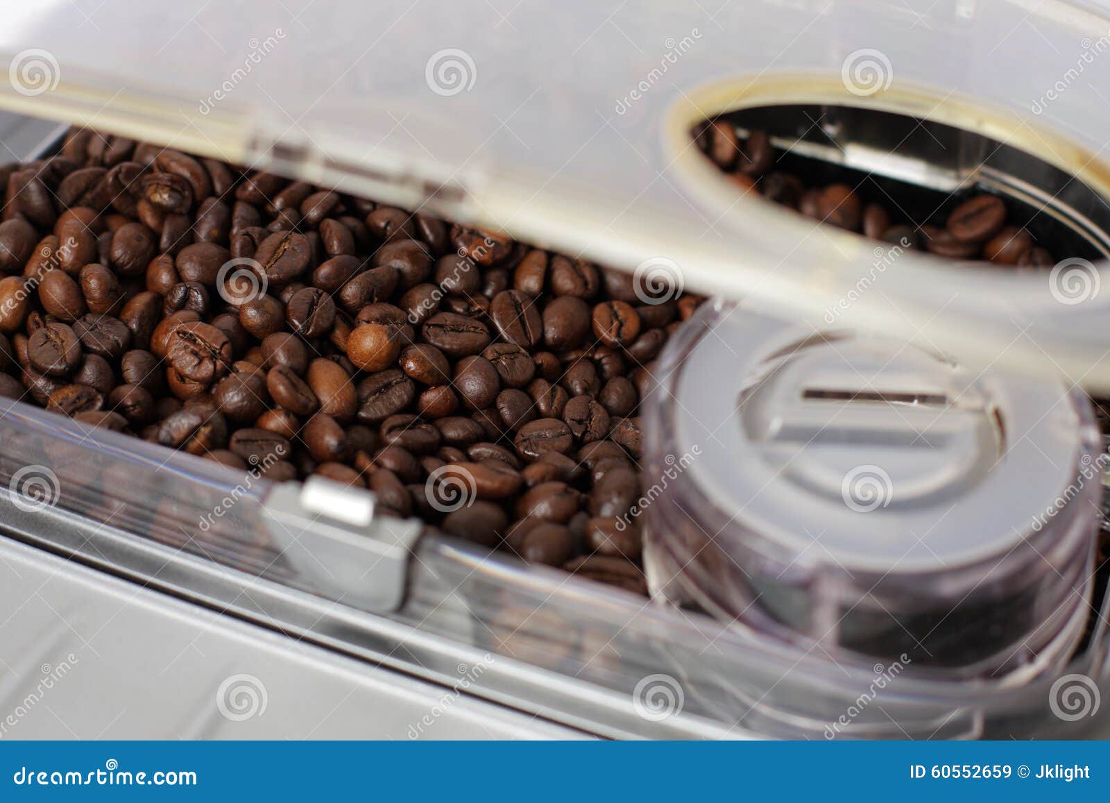 Compartment Filled Up the Coffee Machine. Stock Image - Image of ...