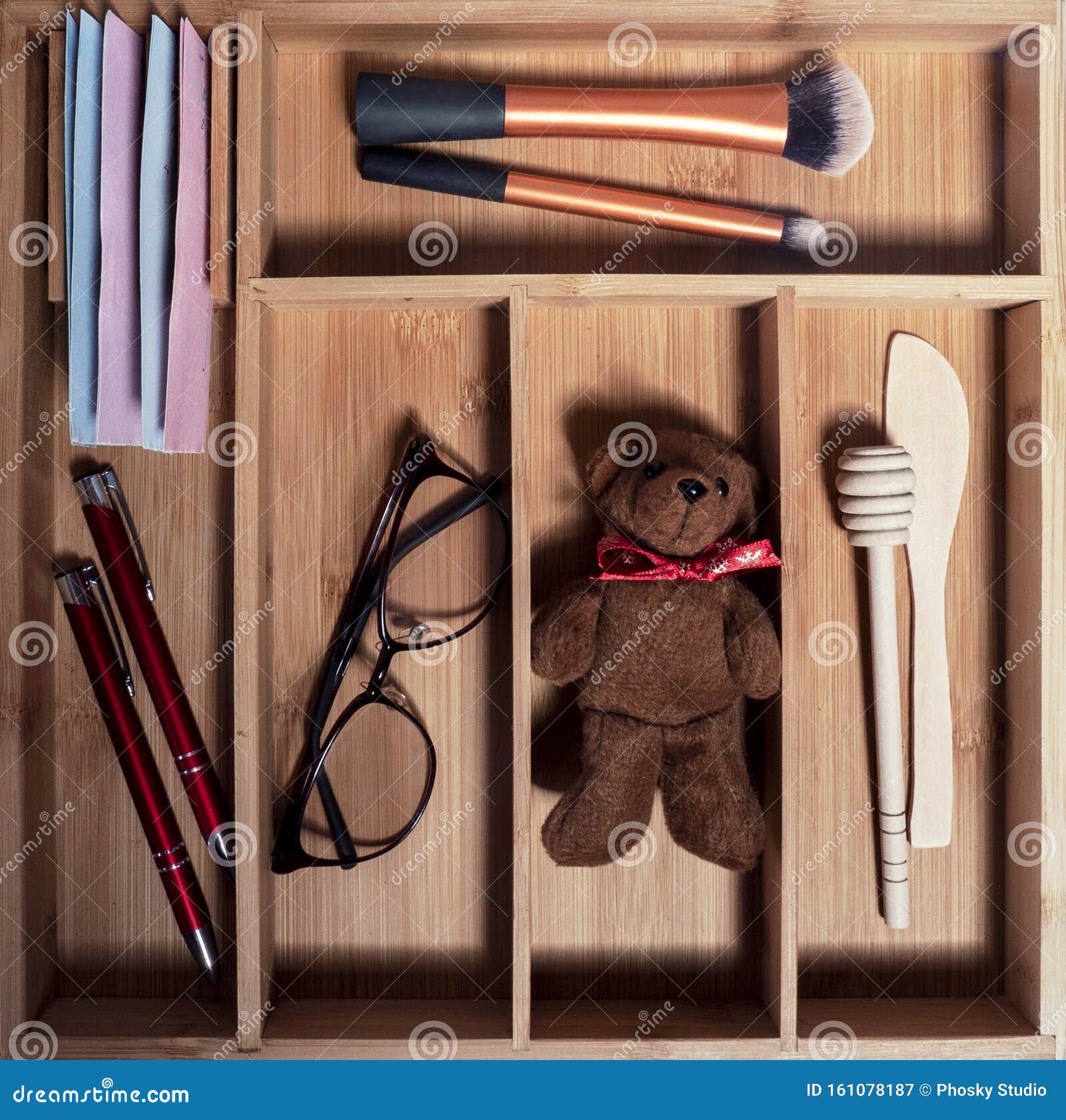 Partitions with Different Objects - Different Interests. Stock Image ...