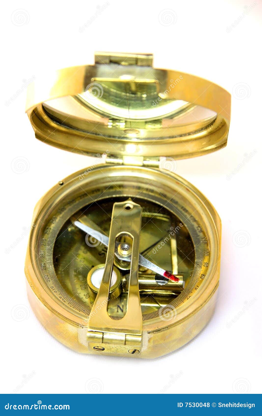 Compas antique photo stock. Image du découpage, compas - 7530048