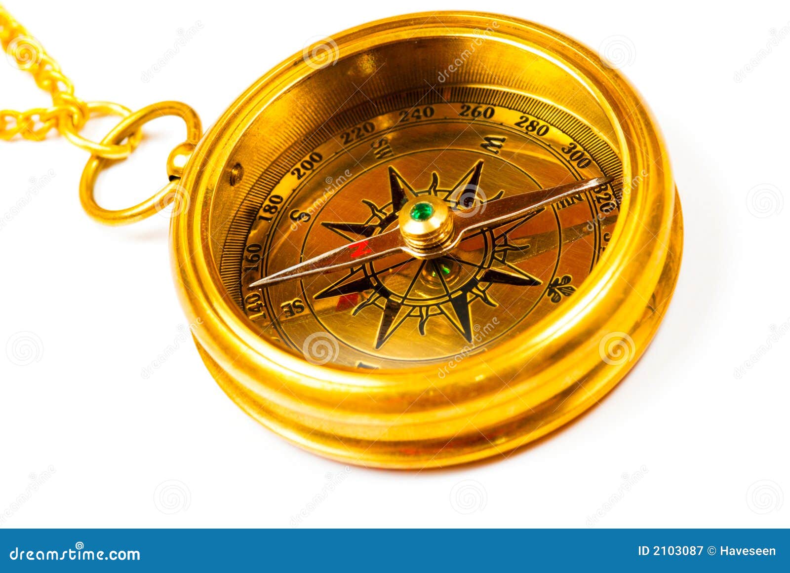 Compas De Laiton De Vieux Type Image stock - Image du dirigez ...