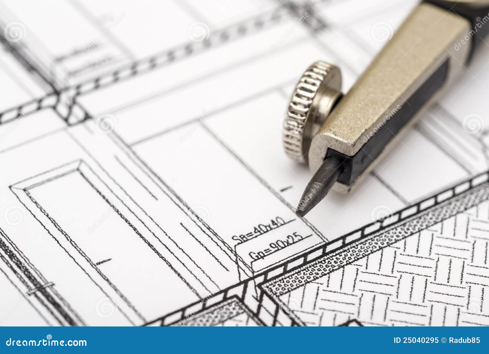 Compas Et Plans D'architecture Image stock - Image du architecte ...