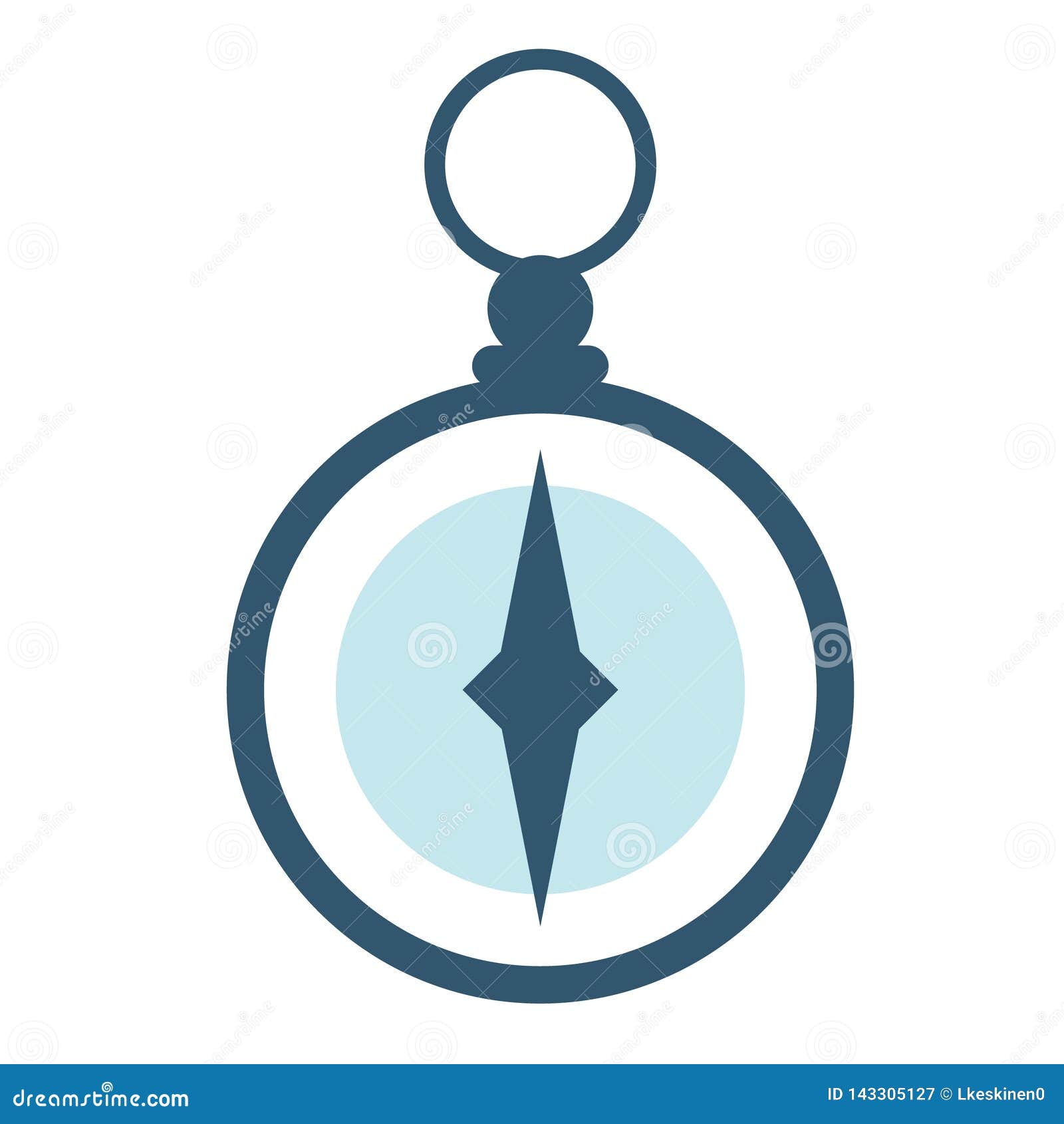 Compas Flat Illustration on White Stock Vector - Illustration of icon ...