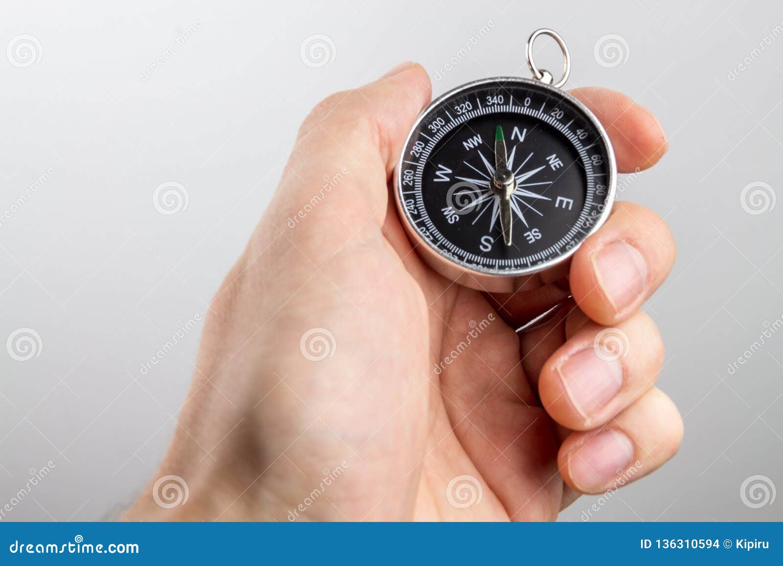 Compas in the hand stock photo. Image of adventure, finger - 136310594