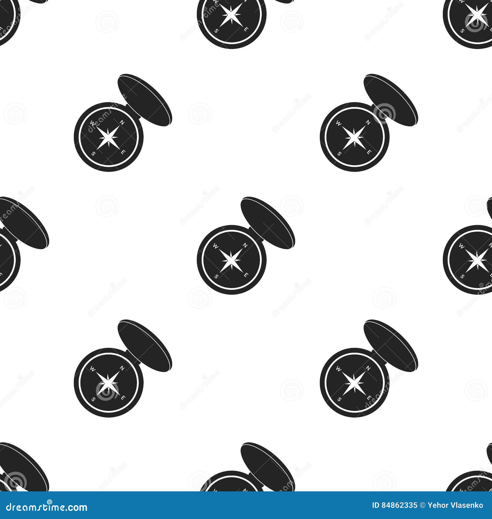 Compas Icon in Black Style Isolated on White Background. Hunting ...