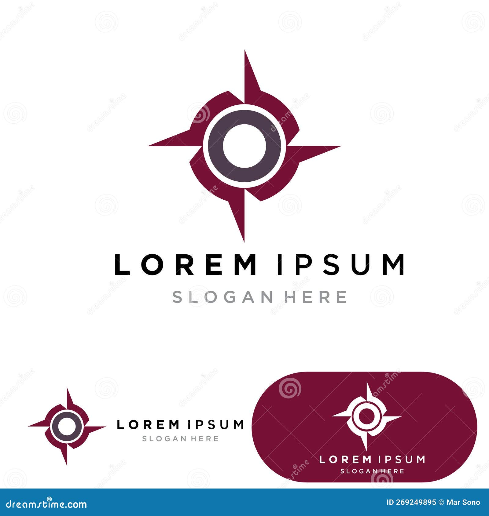 Compas Icon Hand Drawn Isolated On White Background. Doodle Geography ...