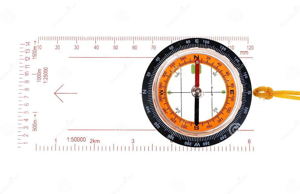 Compas isolated stock image. Image of lens, direction - 28269323