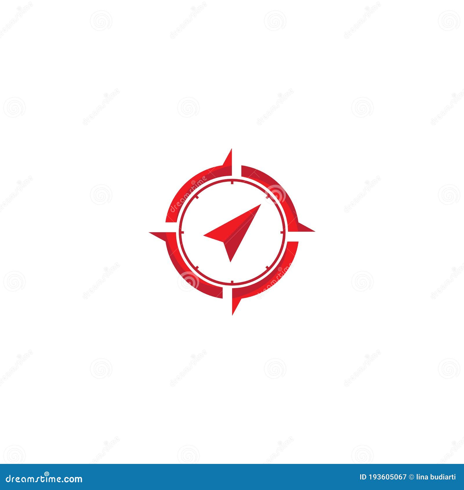 Compas logo stock vector. Illustration of location, compass - 193605067