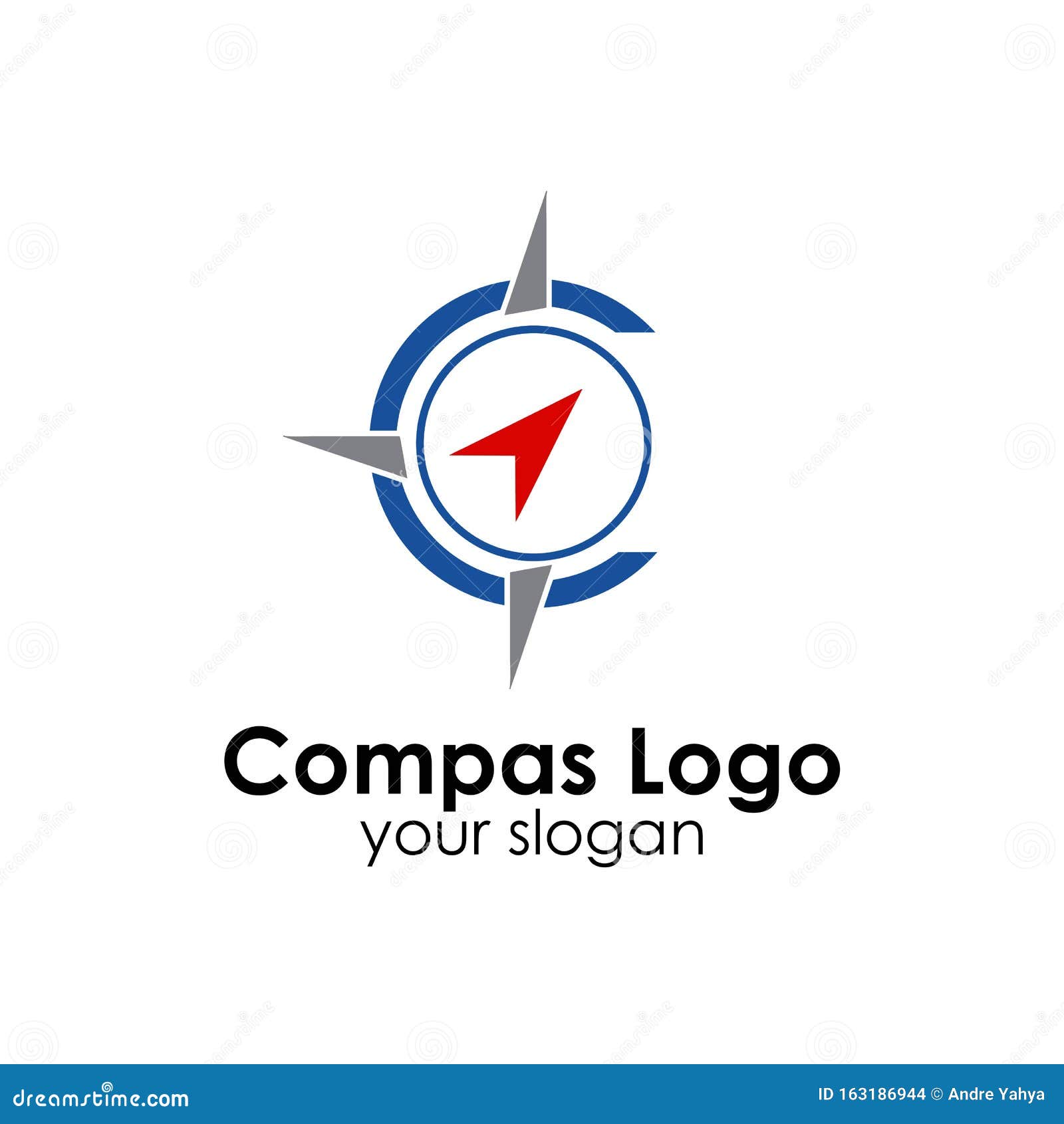 Compass Logo Template Design Vector Icon Illustration Stock ...