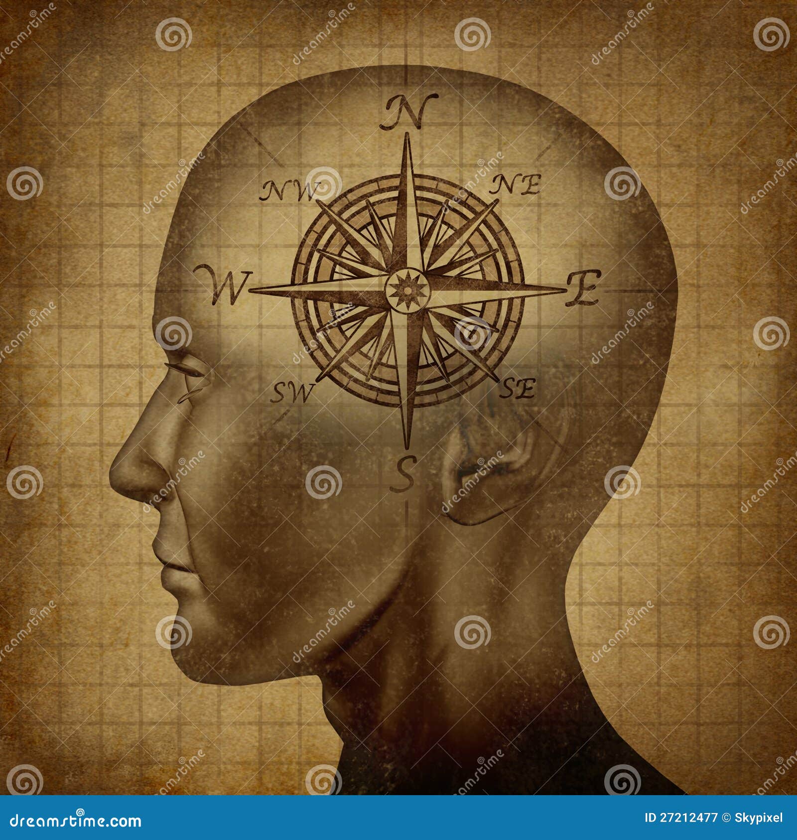 Compas moral illustration stock. Illustration du sens - 27212477