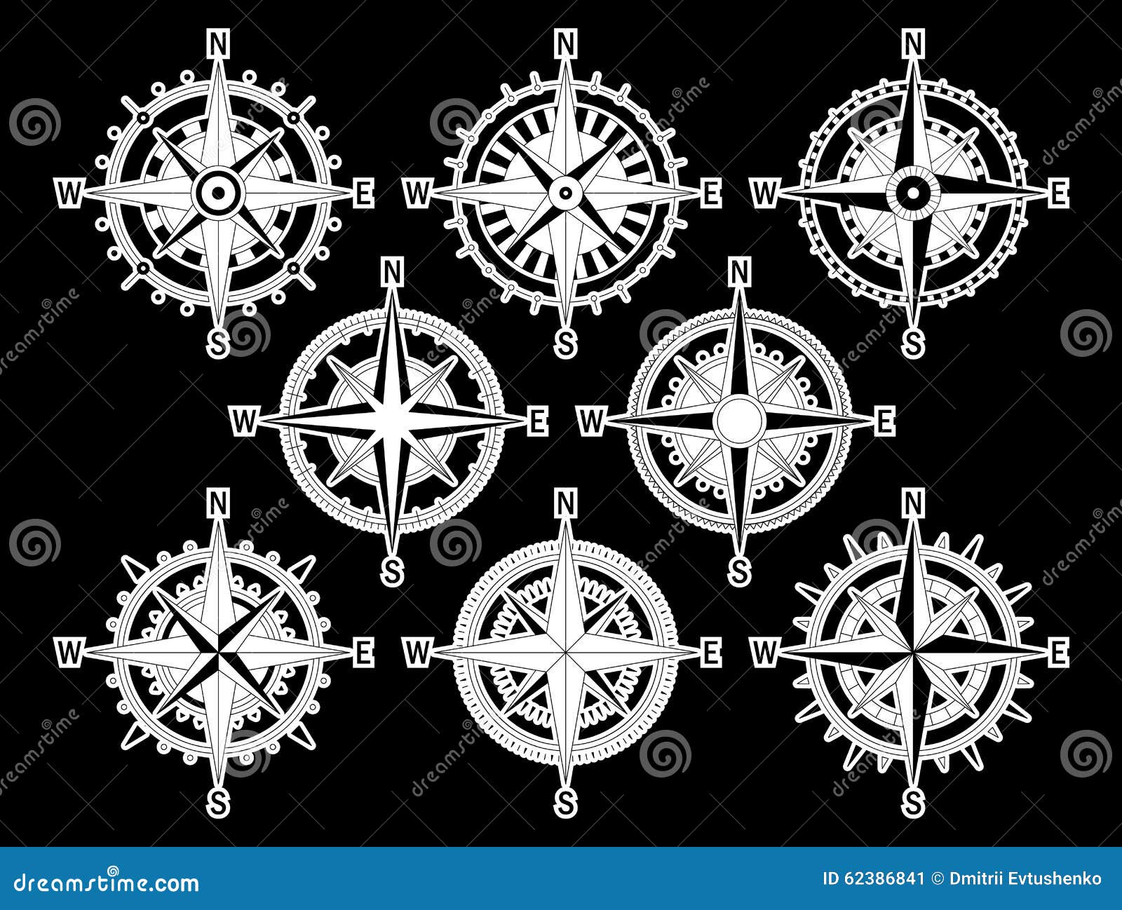 Compas set white stock illustration. Illustration of measurement - 62386841