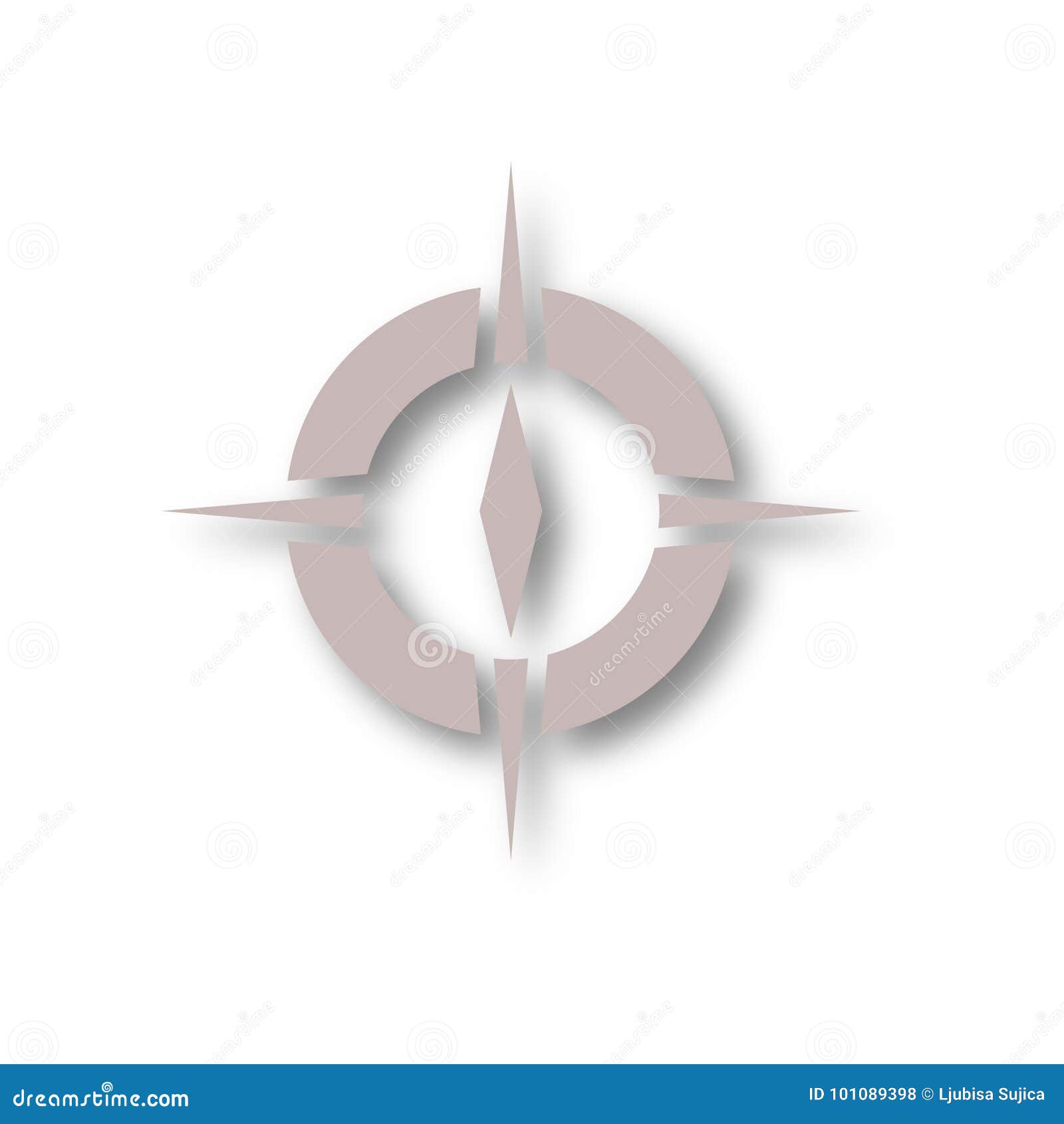 Compas symbol vektor illustrationer. Illustration av piktogram - 101089398