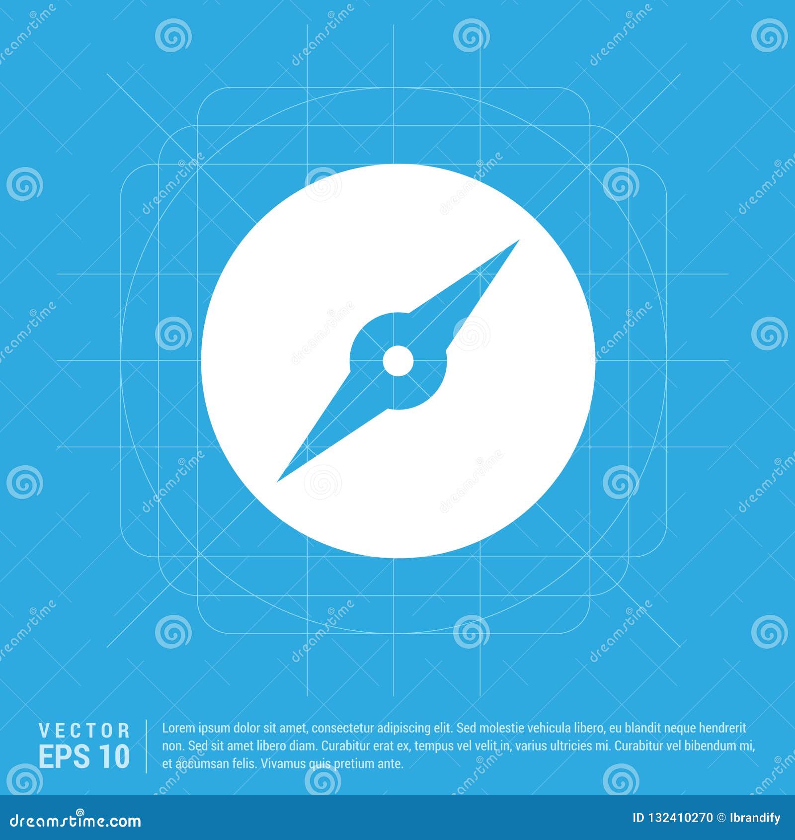 Compas symbol vektor illustrationer. Illustration av kartografi - 132410270