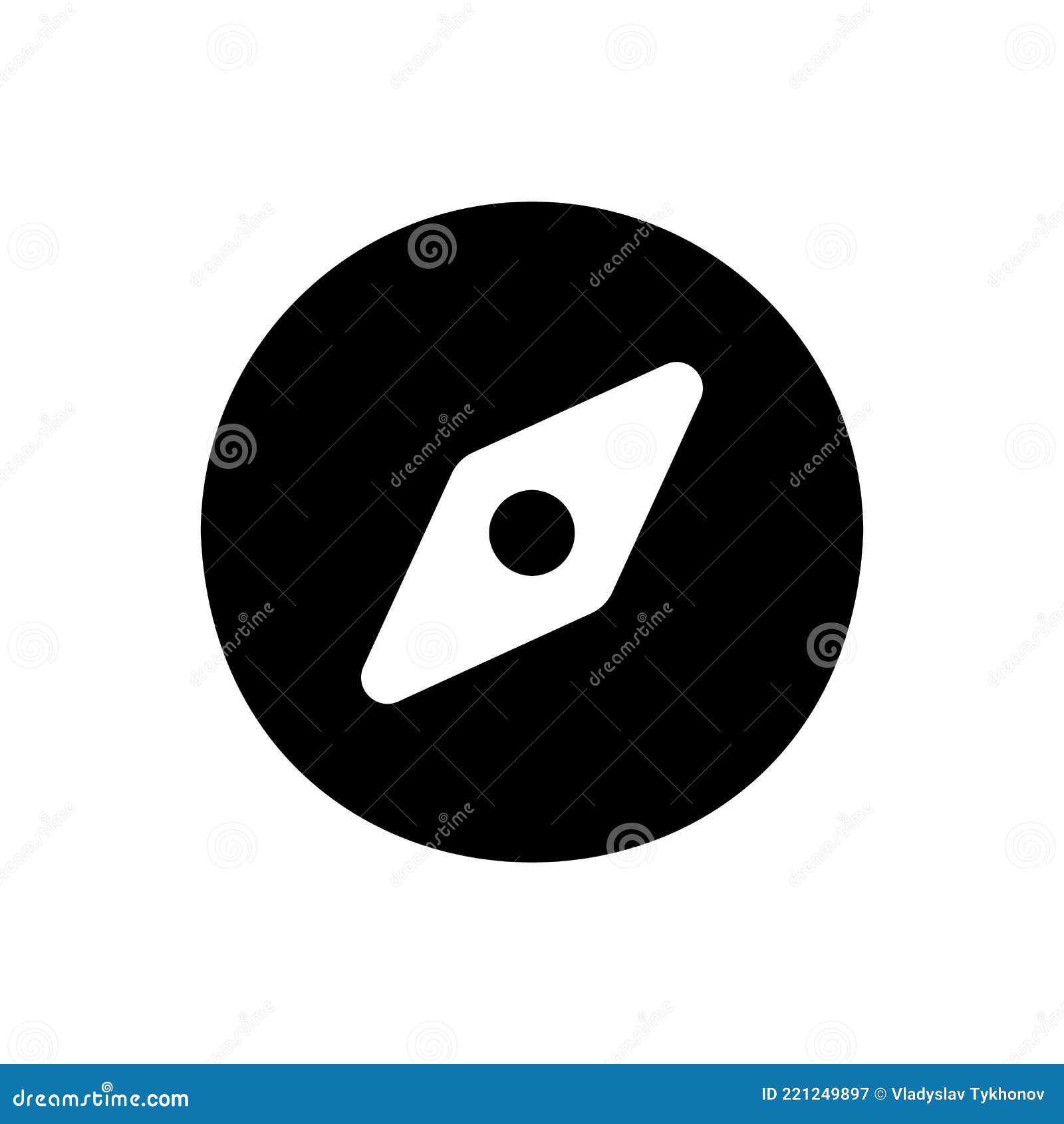 Compas Vector Icon. Indicator of the Cardinal Points Symbol. Vector ...