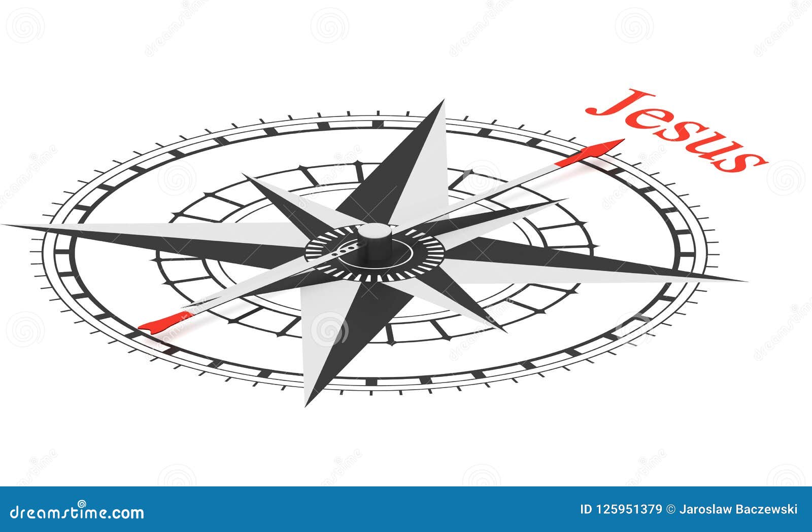 CompassJesus stock illustration. Illustration of decision - 125951379