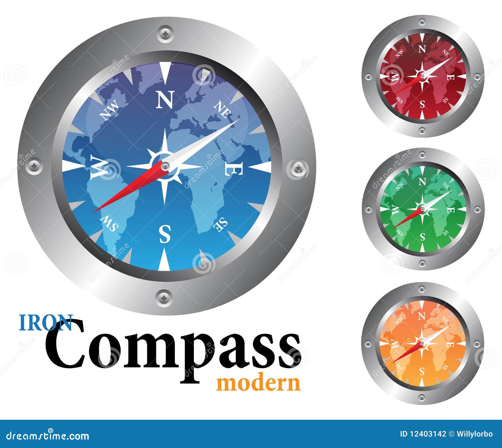 Compass stock illustration. Illustration of north, west - 12403142