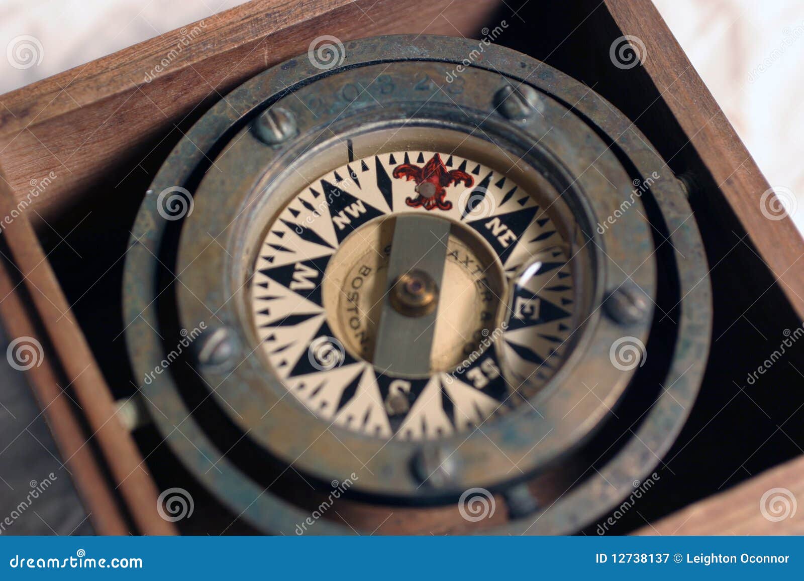 Compass stock image. Image of ocean, objects, navigation - 12738137