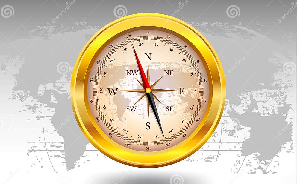 VECTOR Compass stock vector. Illustration of north, adventures - 13904112