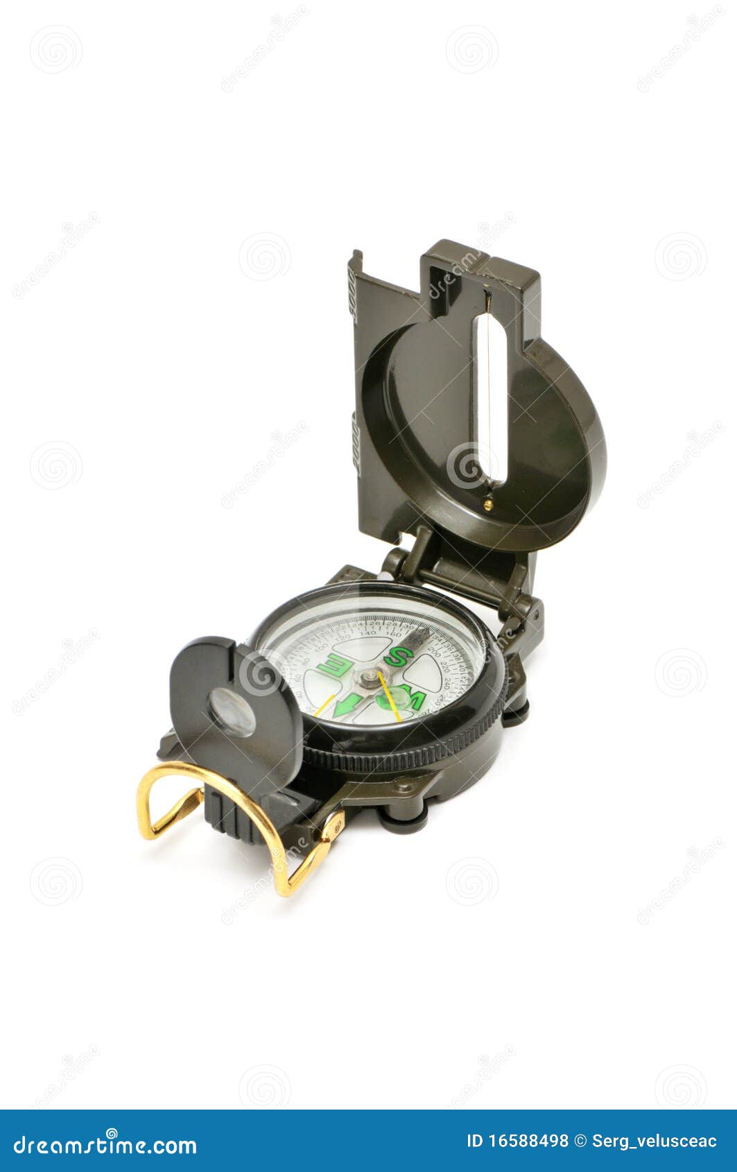 Compass stock photo. Image of pocket, isolated, equipment - 16588498