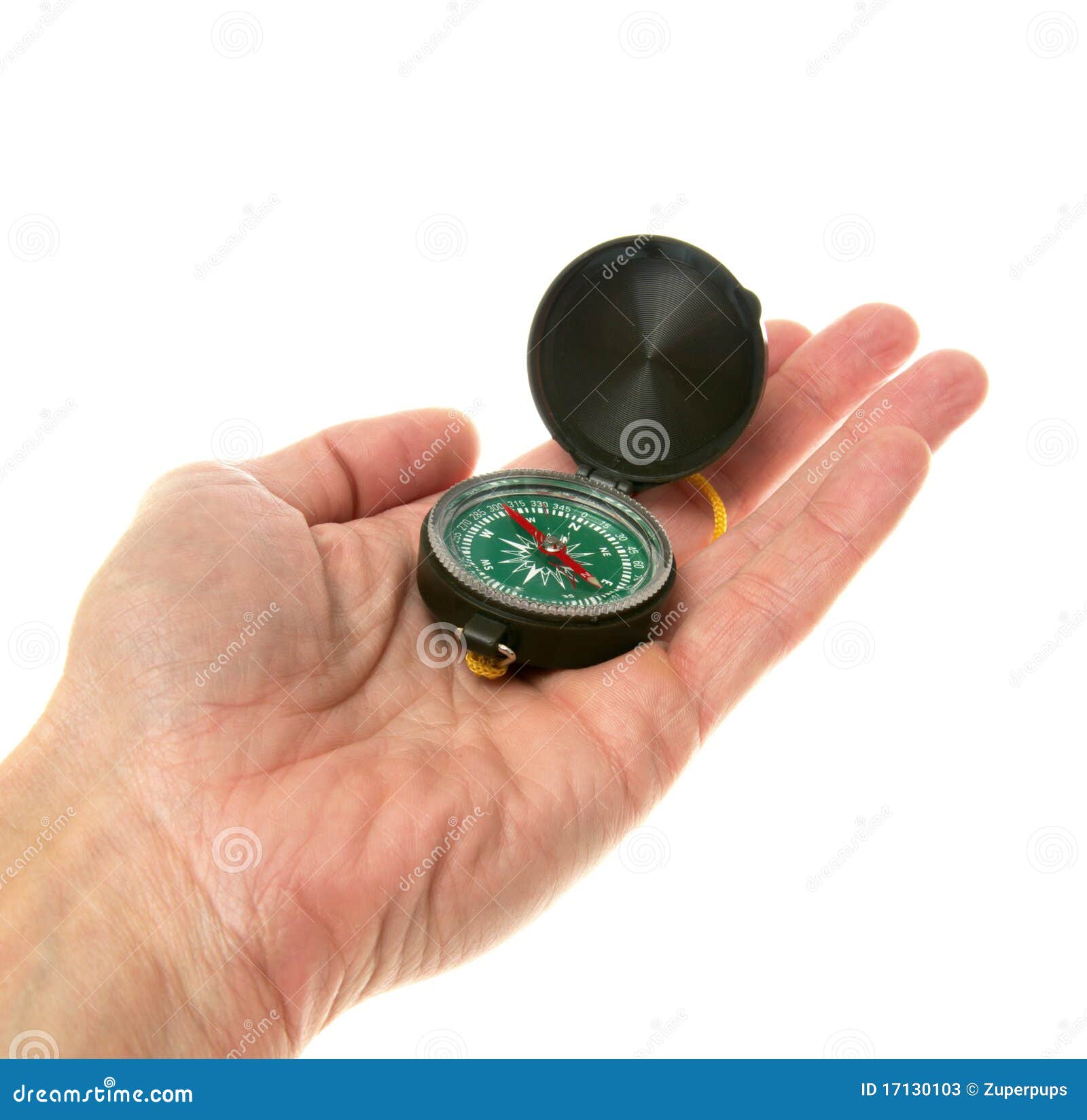 Compass stock image. Image of holding, hiking, leader - 17130103