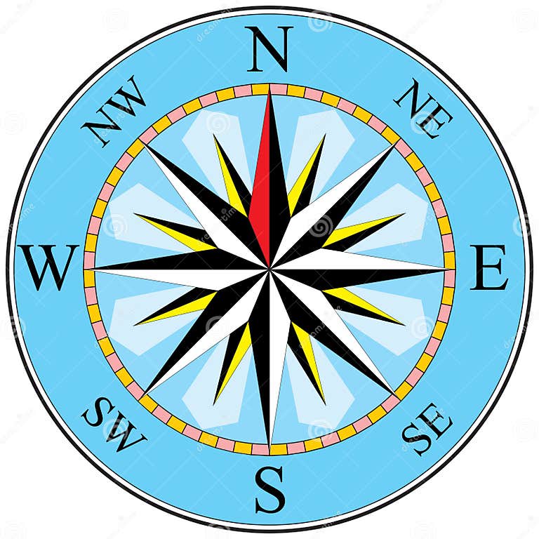 Compass stock vector. Illustration of wind, maritime, lost - 2174379