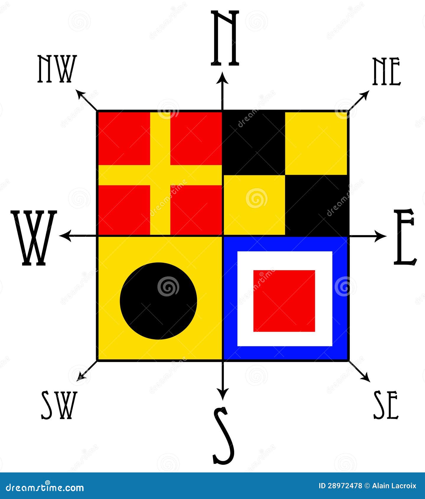 Compass stock illustration. Illustration of exploring - 28972478