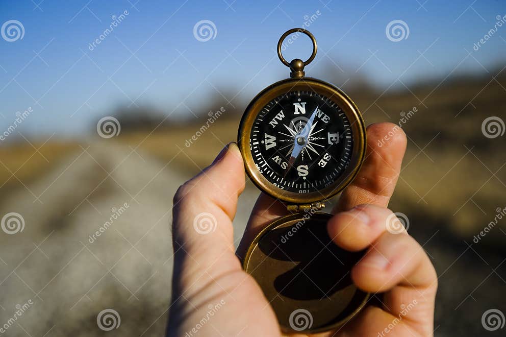 Compass stock photo. Image of discover, journey, footpath - 29329286