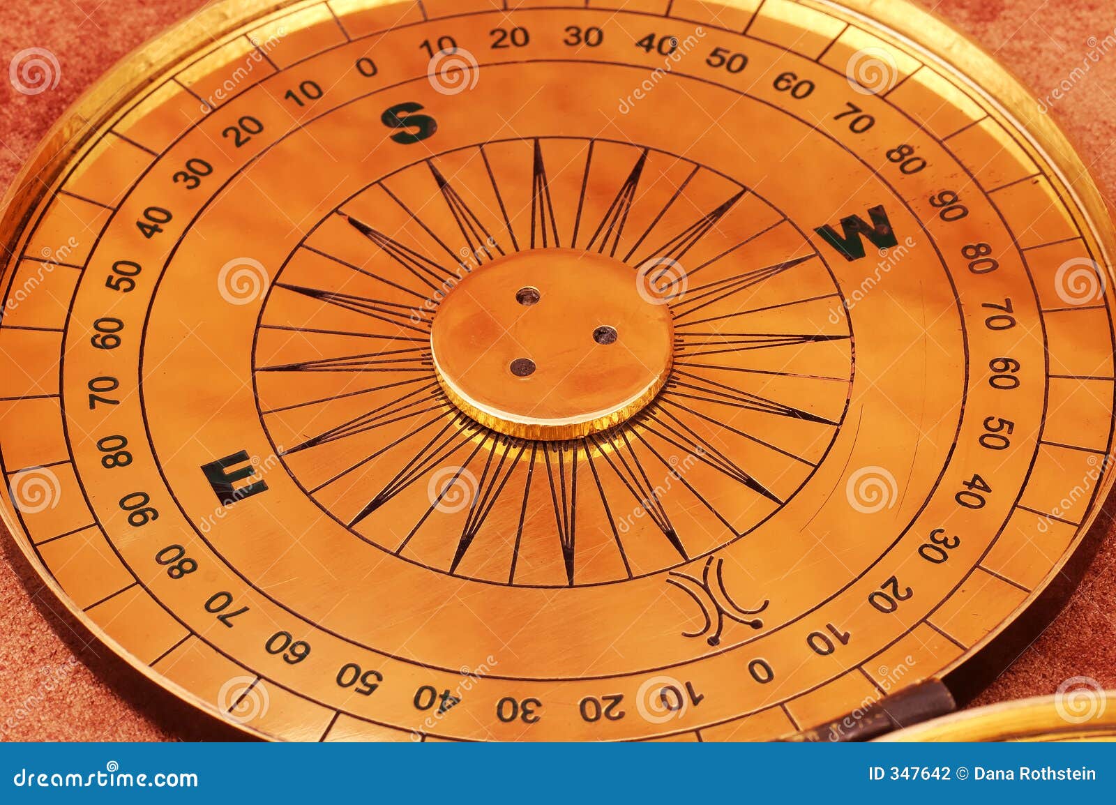 Compass stock photo. Image of compass, brass, sundial, north - 347642