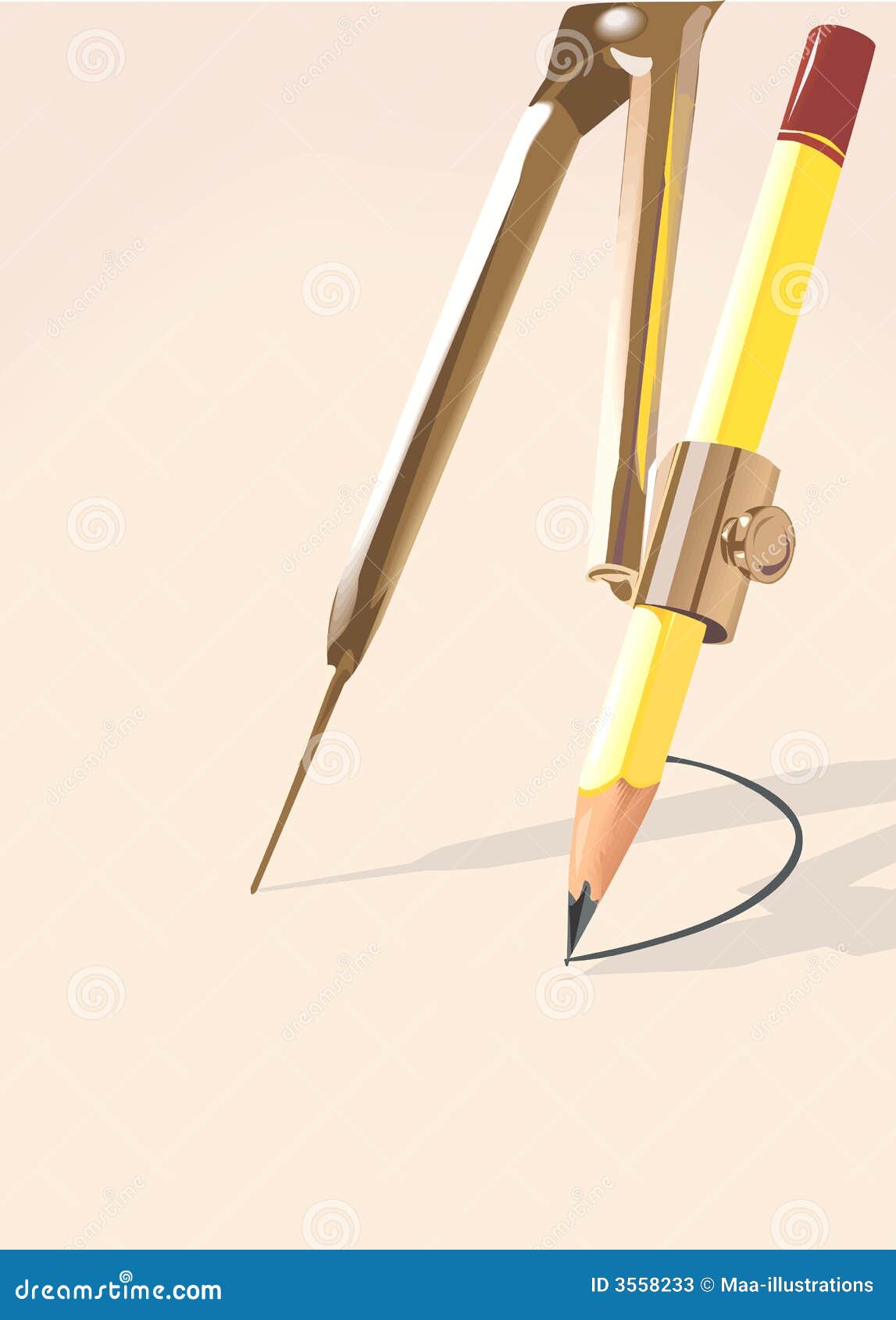 Compass Cartoon Vector | CartoonDealer.com #3558233