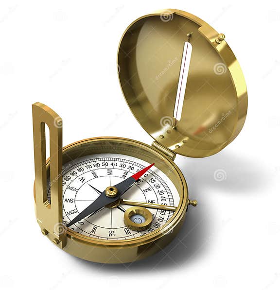 Compass stock image. Image of technical, north, isolated - 4298171