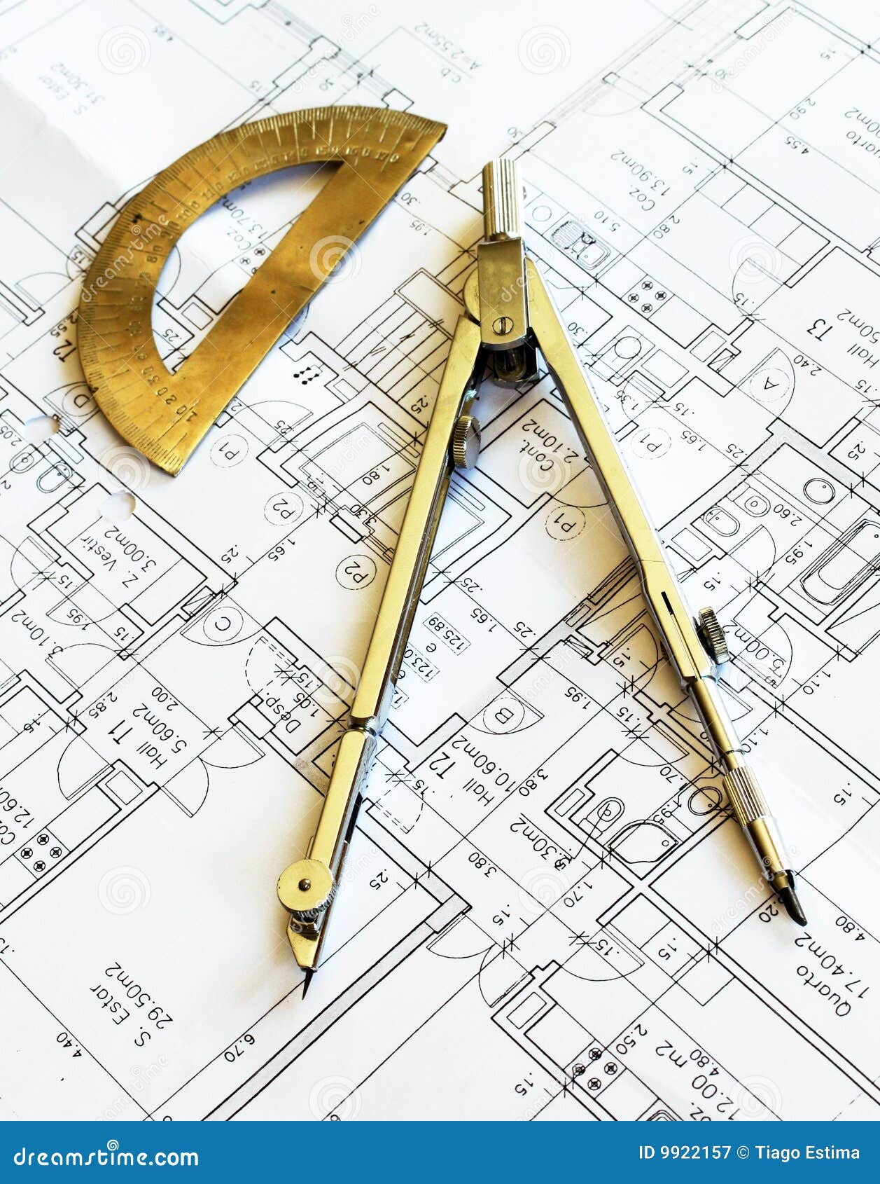 Compass stock image. Image of engineer, measure, drafting - 9922157