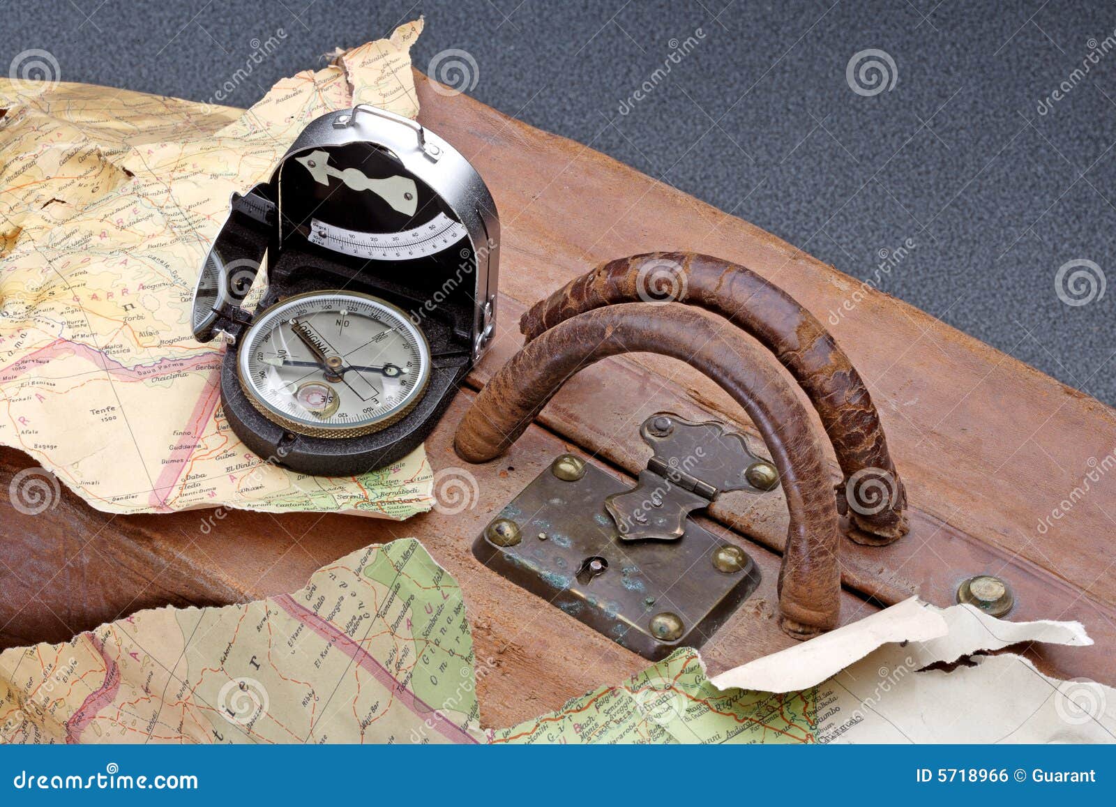 Compass and adventure stock photo. Image of minute, camping - 5718966