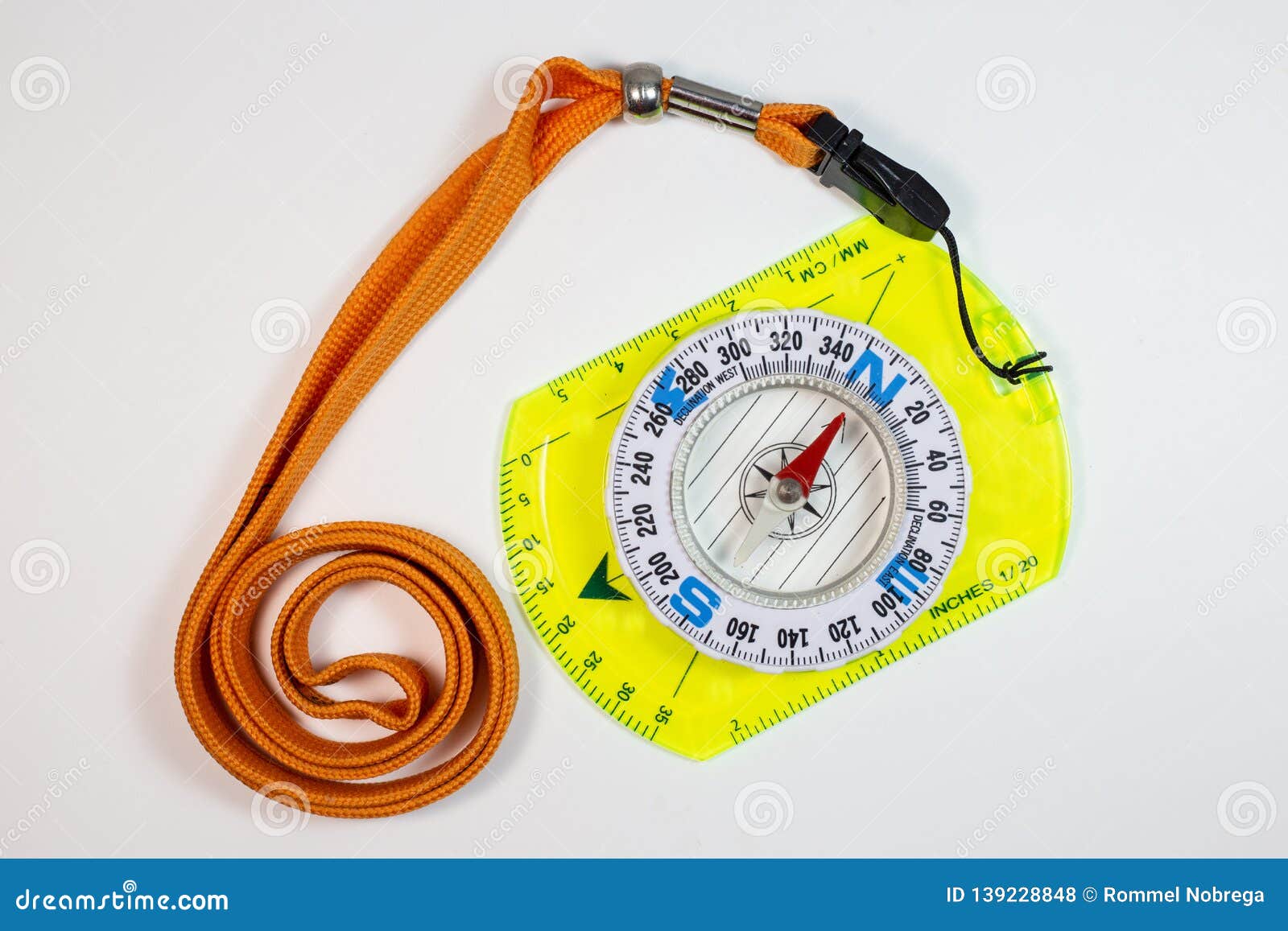 Compass for Adventures on White Background Stock Photo - Image of ...