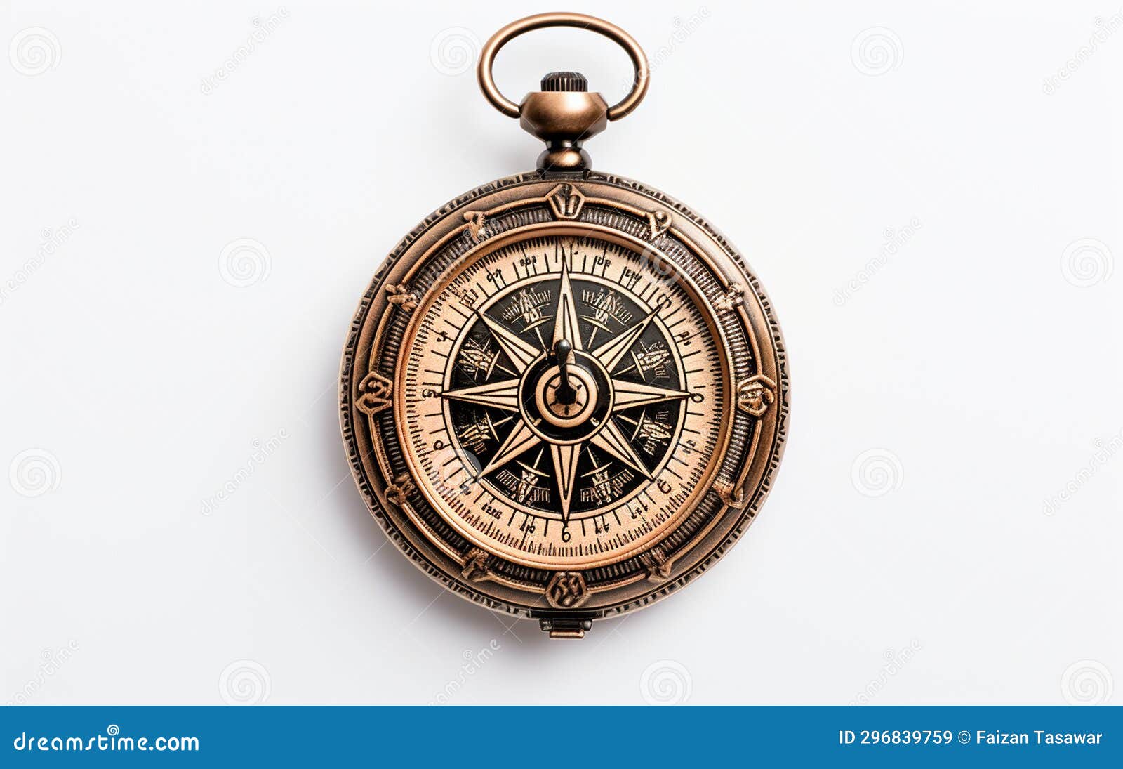 Compass Against a White Background -Generative Ai Stock Illustration ...
