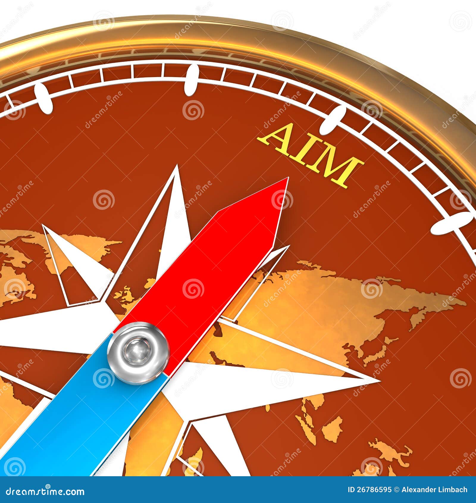 Compass aim stock illustration. Illustration of pointing - 26786595