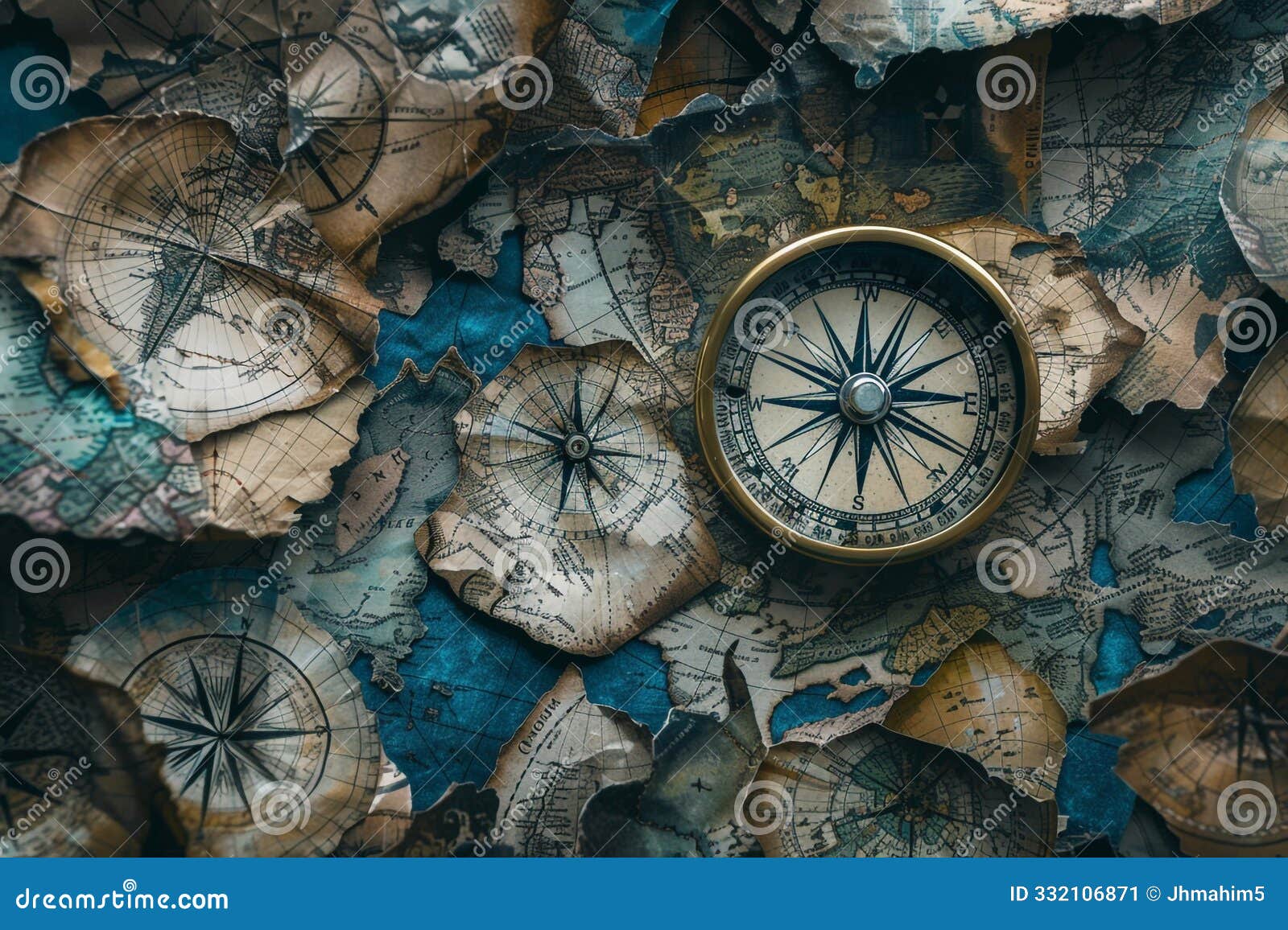 A Compass Amidst a Sea of Maps Representing the Direction and Vision ...
