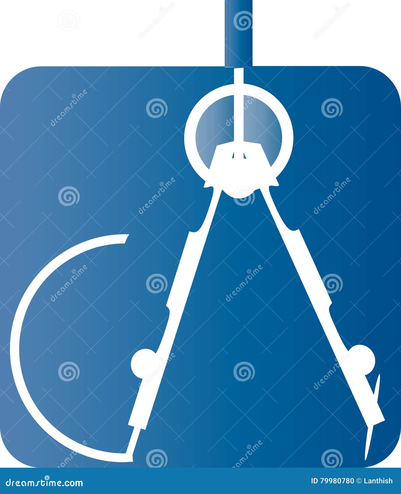 Compass for architecture stock vector. Illustration of house - 79980780