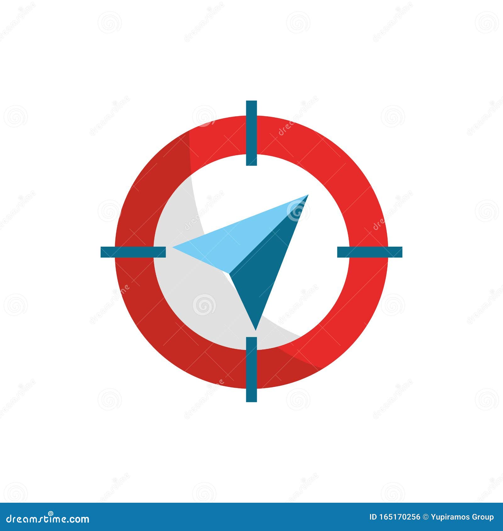 Compass Arrow Destination Gps Map and Navigation Stock Vector ...