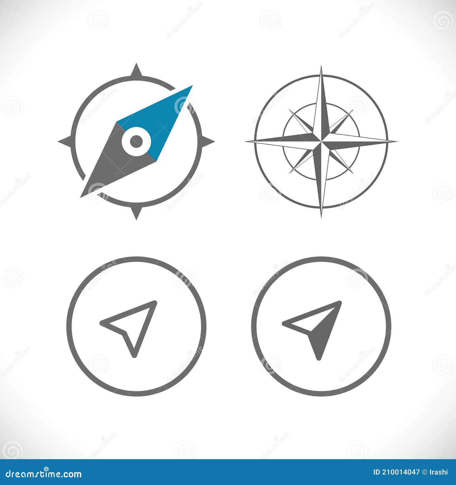 Compass Arrow Isolated 3d Vector Illustration. Navigation And Direction ...