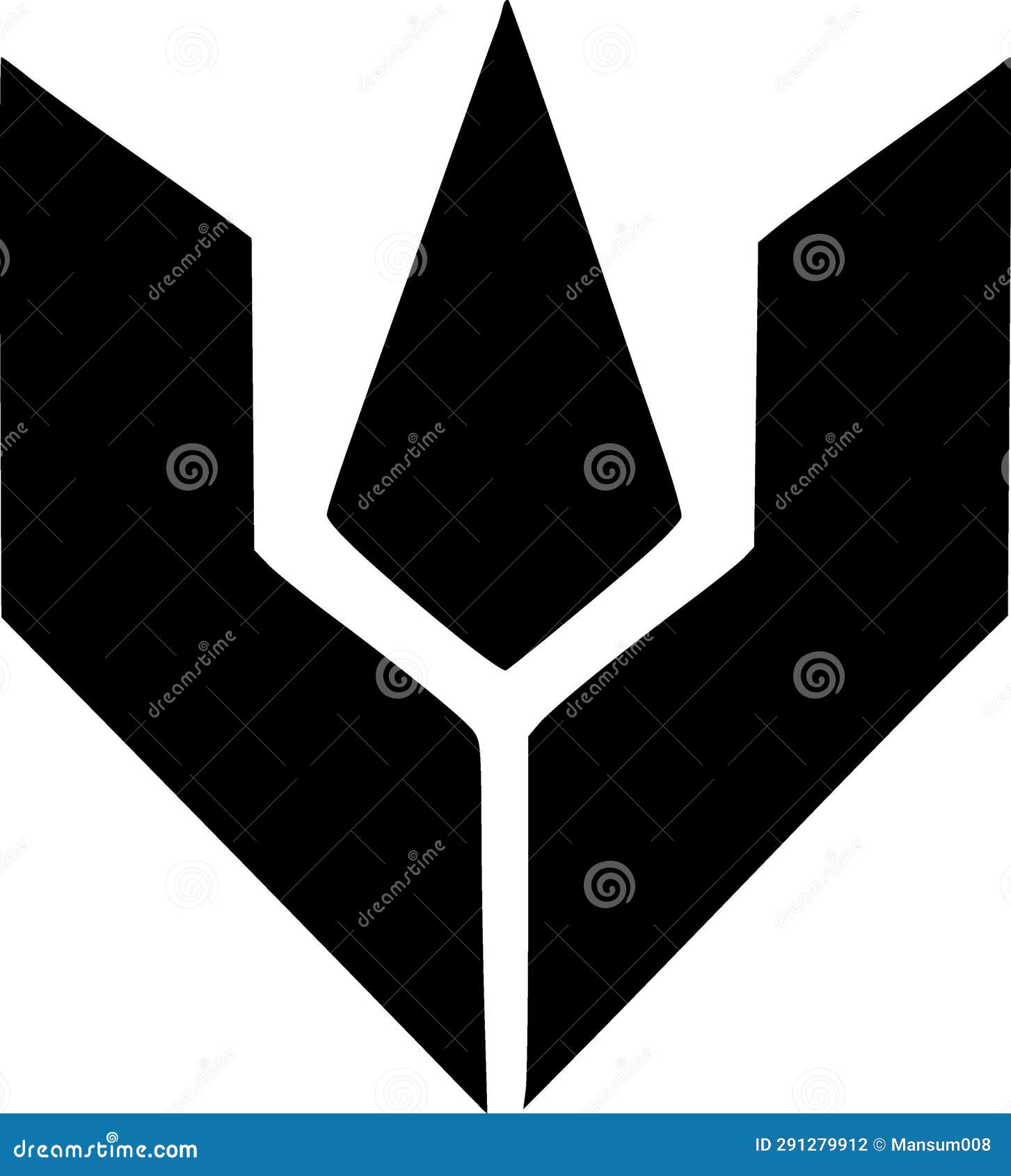 Compass Arrow Icon in Solid Style Stock Illustration - Illustration of ...