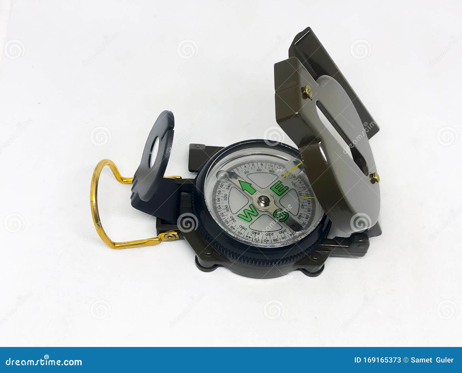 Compass Assortment and White Background Stock Image - Image of ...