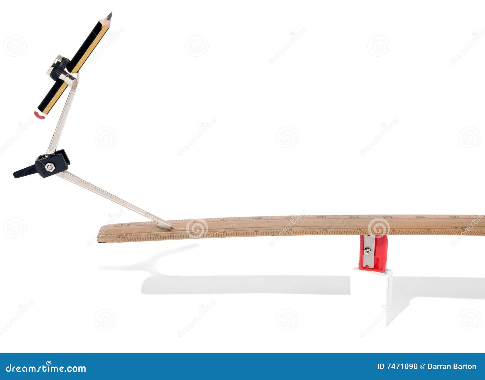 Compass balances stock photo. Image of ruler, stationary - 7471090