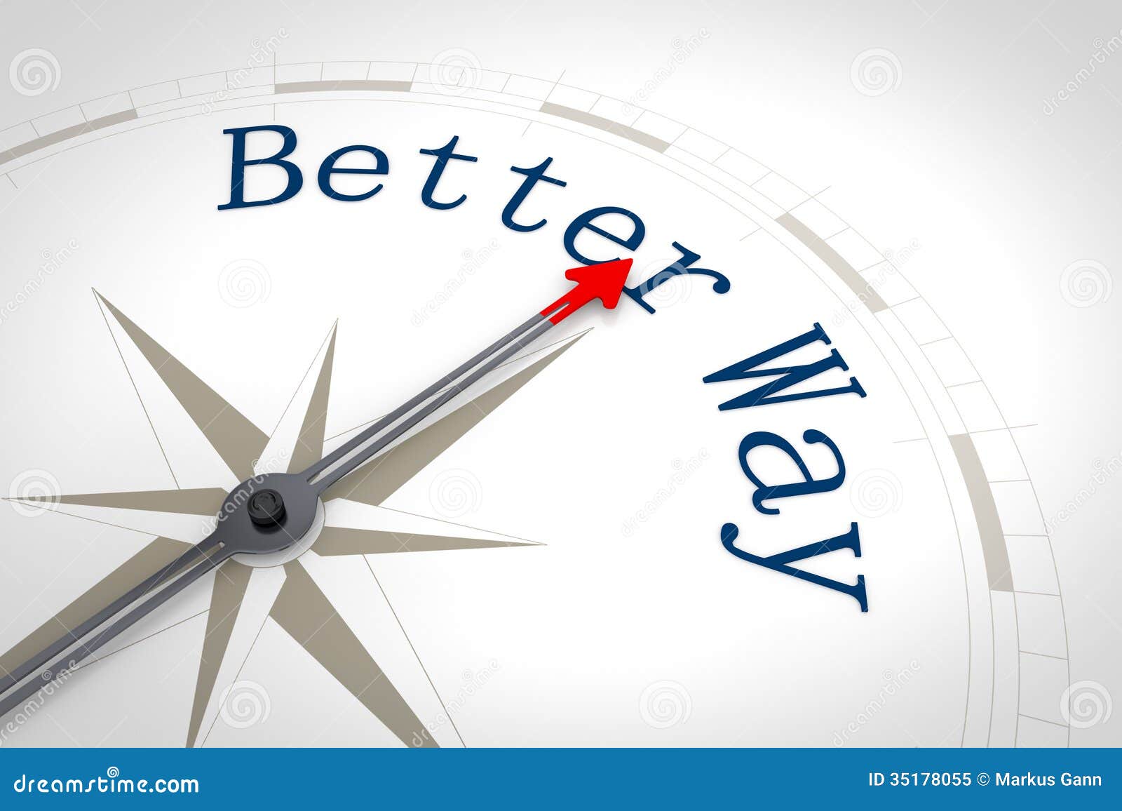 Compass Better Way stock illustration. Illustration of marketing - 35178055