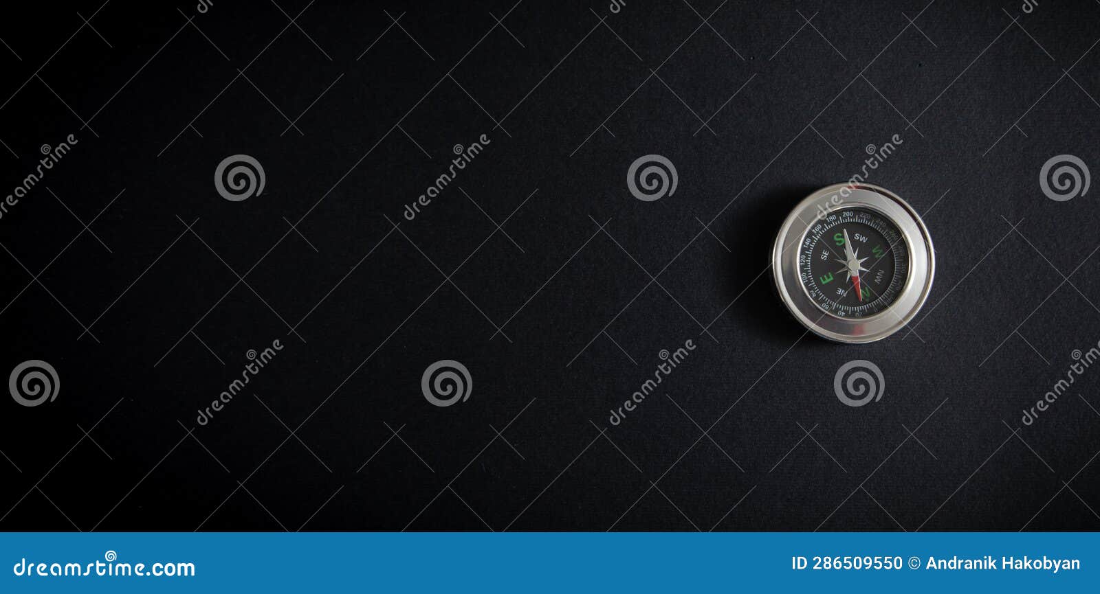 Compass on the Black Background. Travel Stock Photo - Image of ...