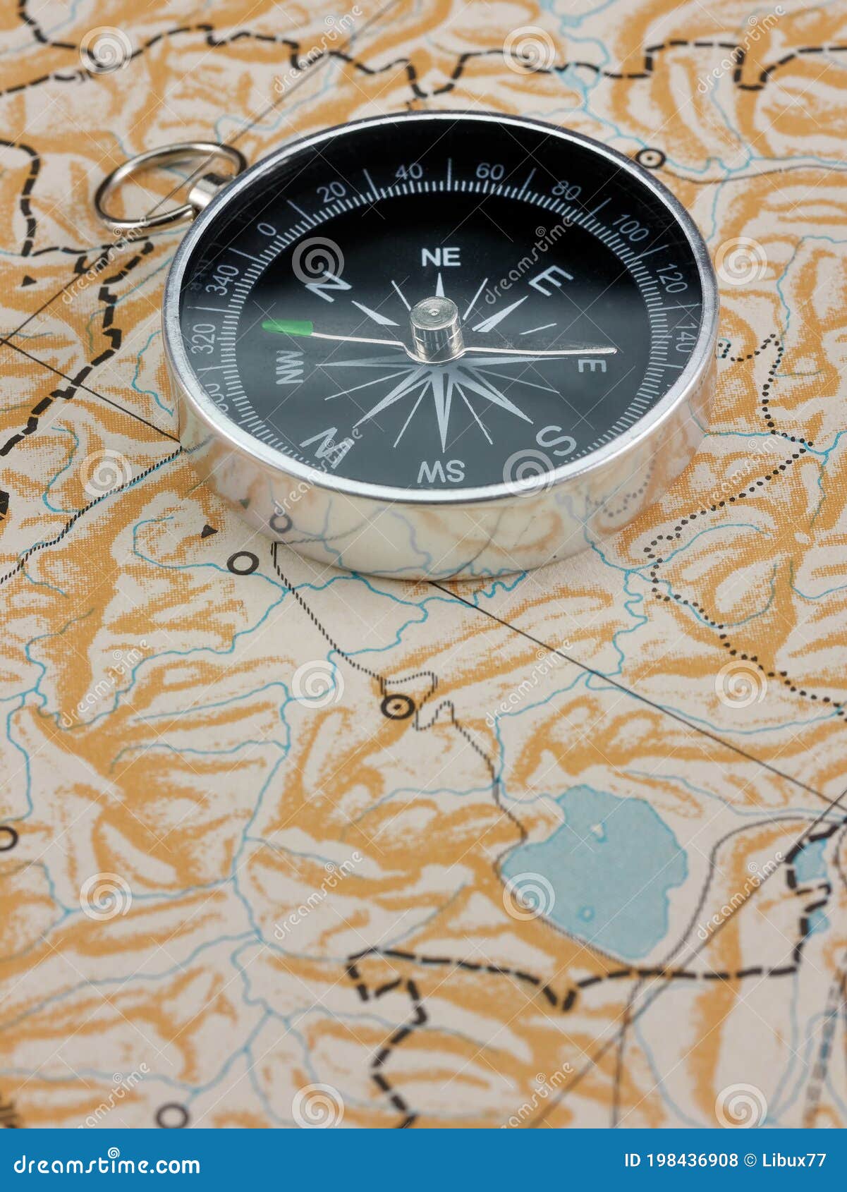 Compass on Blank Map Copy Space Stock Photo - Image of male, atlas ...