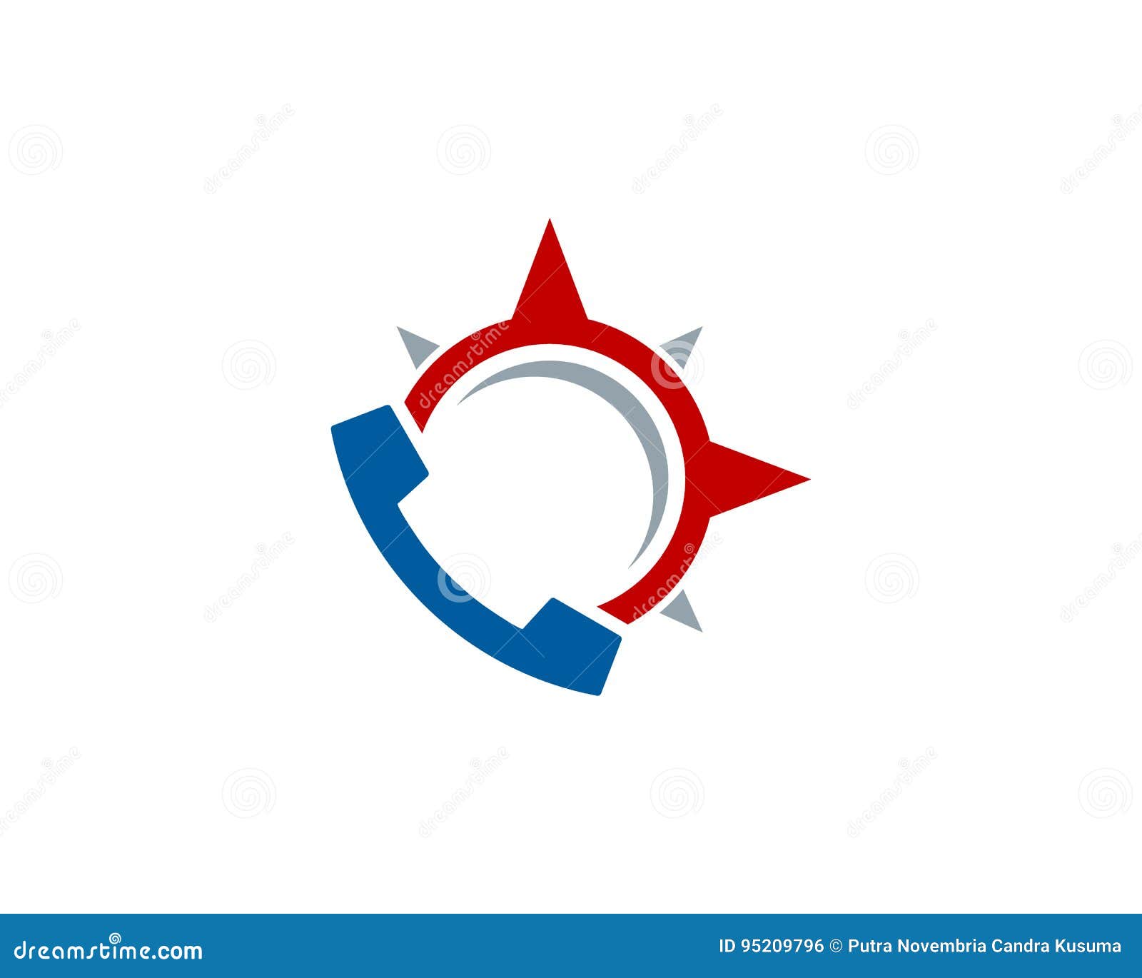 Compass Call Icon Logo Design Element Stock Vector - Illustration of ...