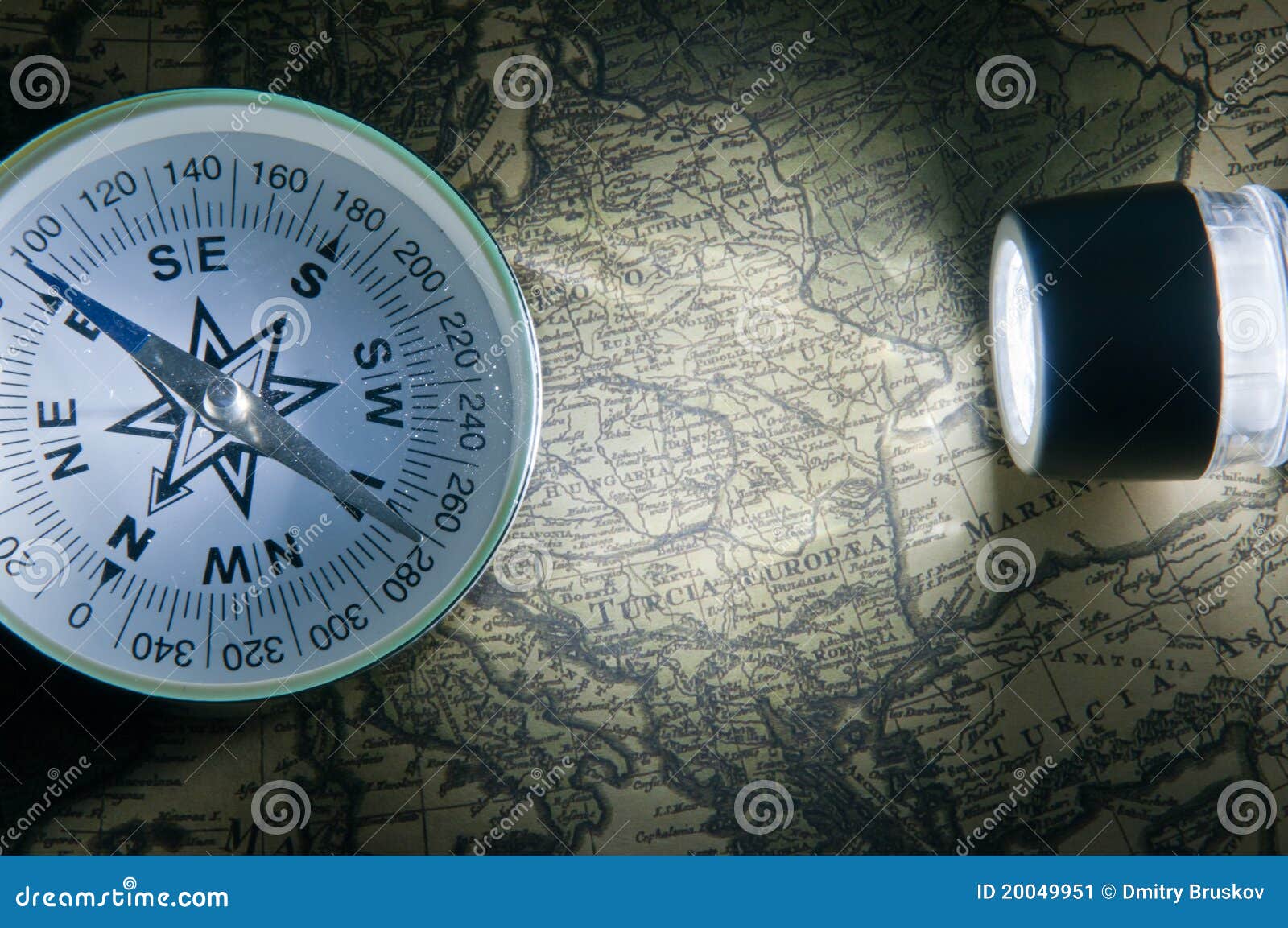 Compass on a card stock image. Image of business, cartography - 20049951